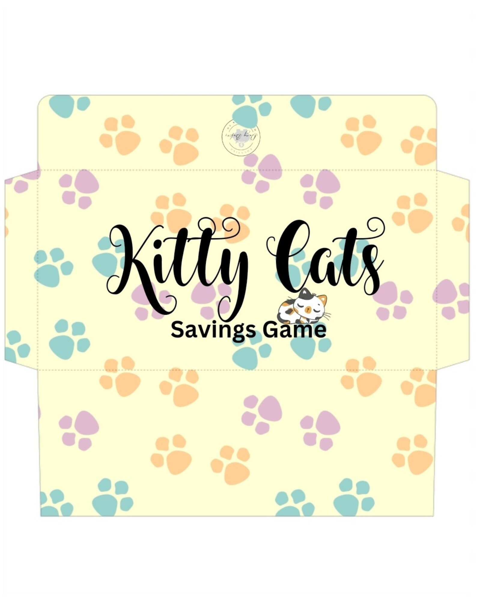 Kitty Cats Savings Game, Cash Envelope, Instant Download, Digital ...