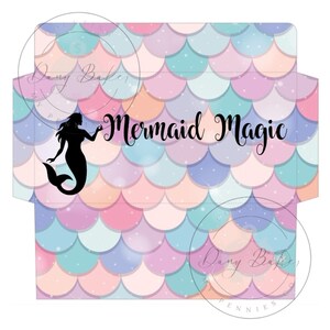 Mermaid Savings Challenge, Cash Envelope, Digital Download, Instant PDF ...