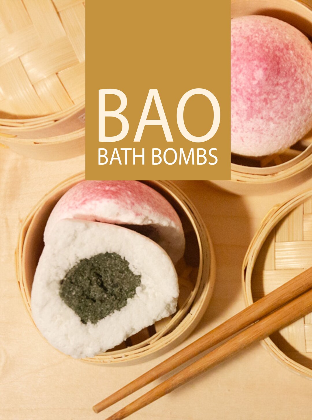 Black Sesame Bath Bomb / Peach Bun / Longevity Bun / Birthday Bun ...