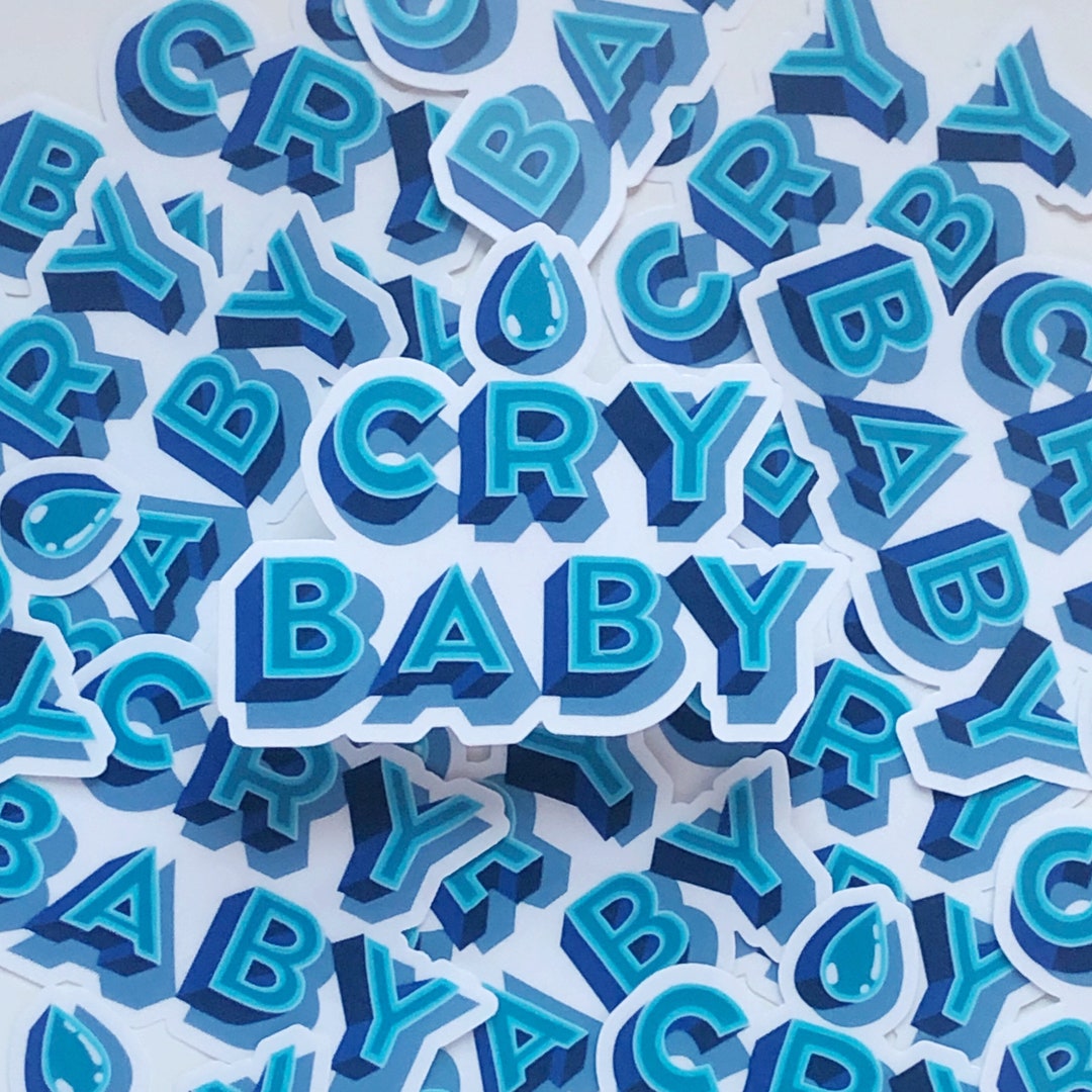 Cry Baby Clear Vinyl Sticker - Etsy