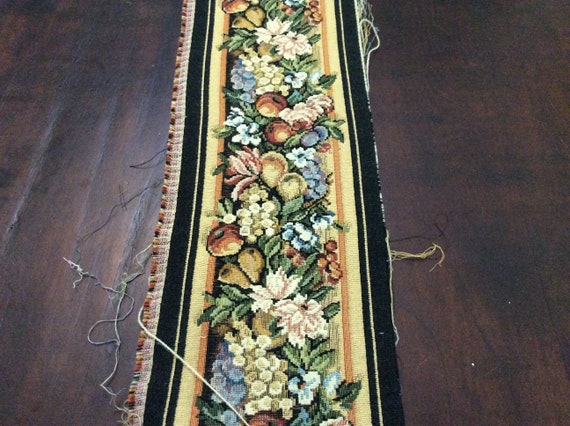 Vintage Gobelin jacquard border woven in Belgium | Etsy
