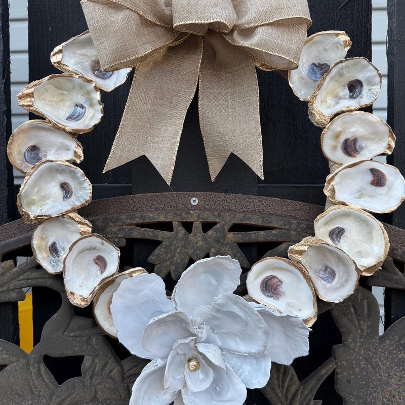 Oyster Shell Wreath - Etsy