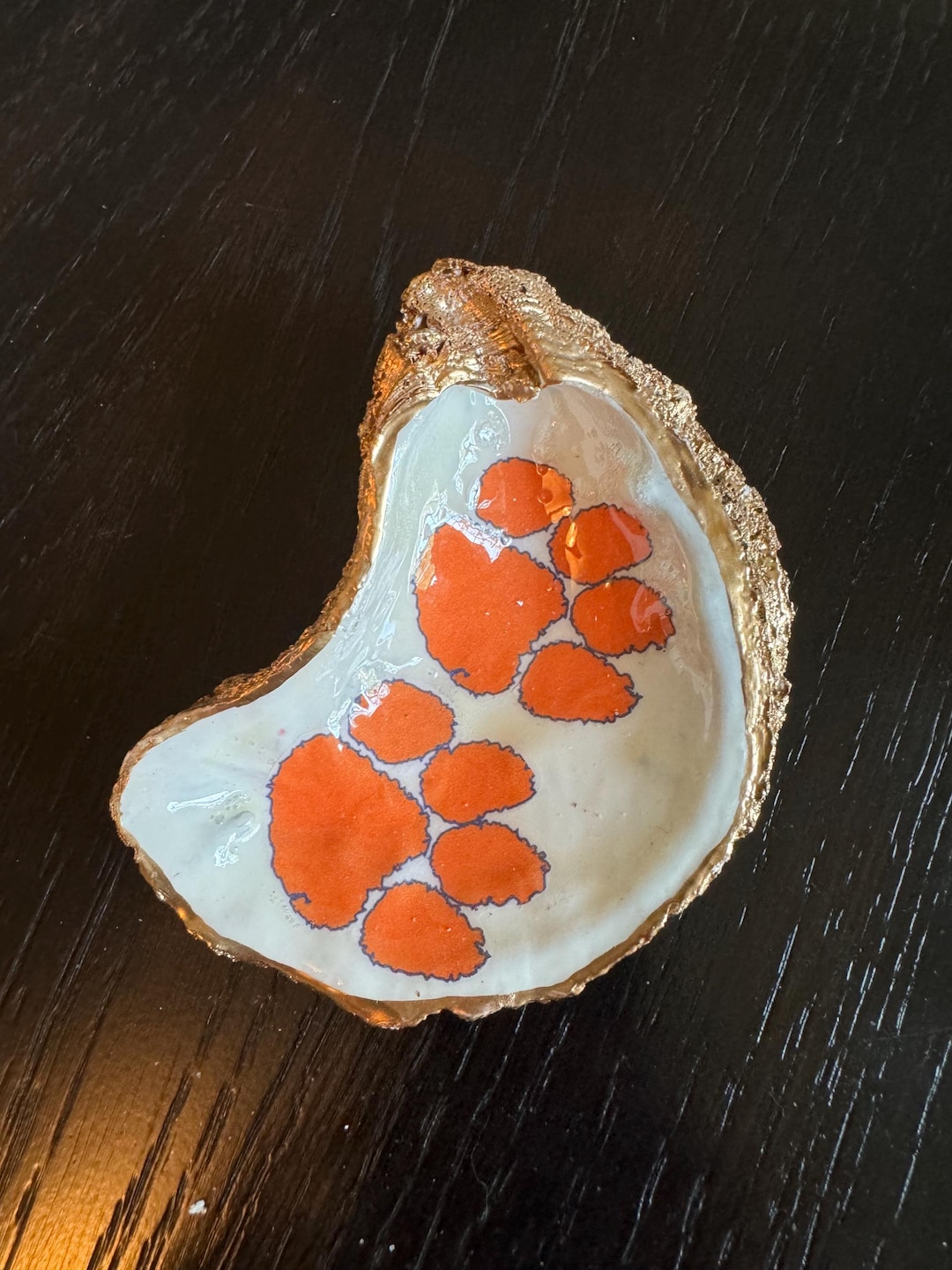 Clemson Oyster Shell Trinket Dish - Etsy