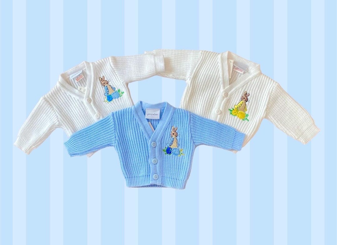 Premature Tiny Baby Peter Rabbit Cardigan - Etsy Österreich