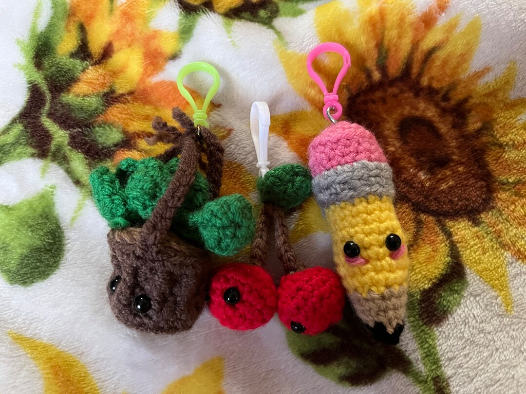 Crochet Keychain Plushies - Etsy