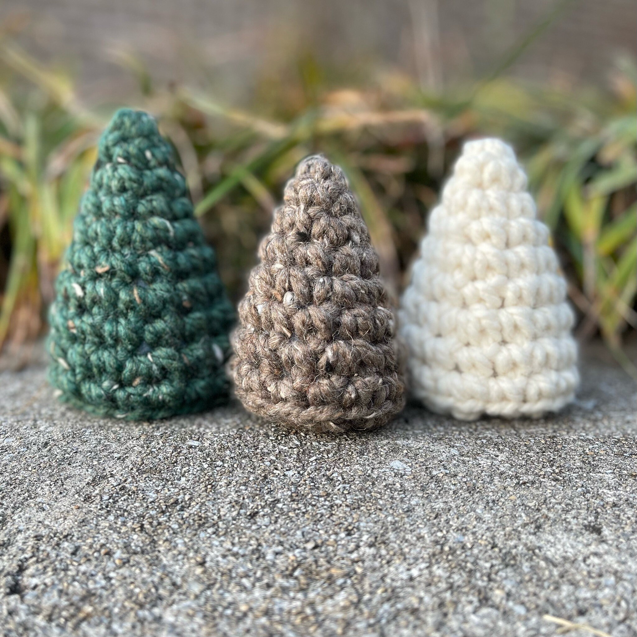 Crochet Christmas Tree Pattern, Crochet Trees, Crochet Evergreen Trees ...