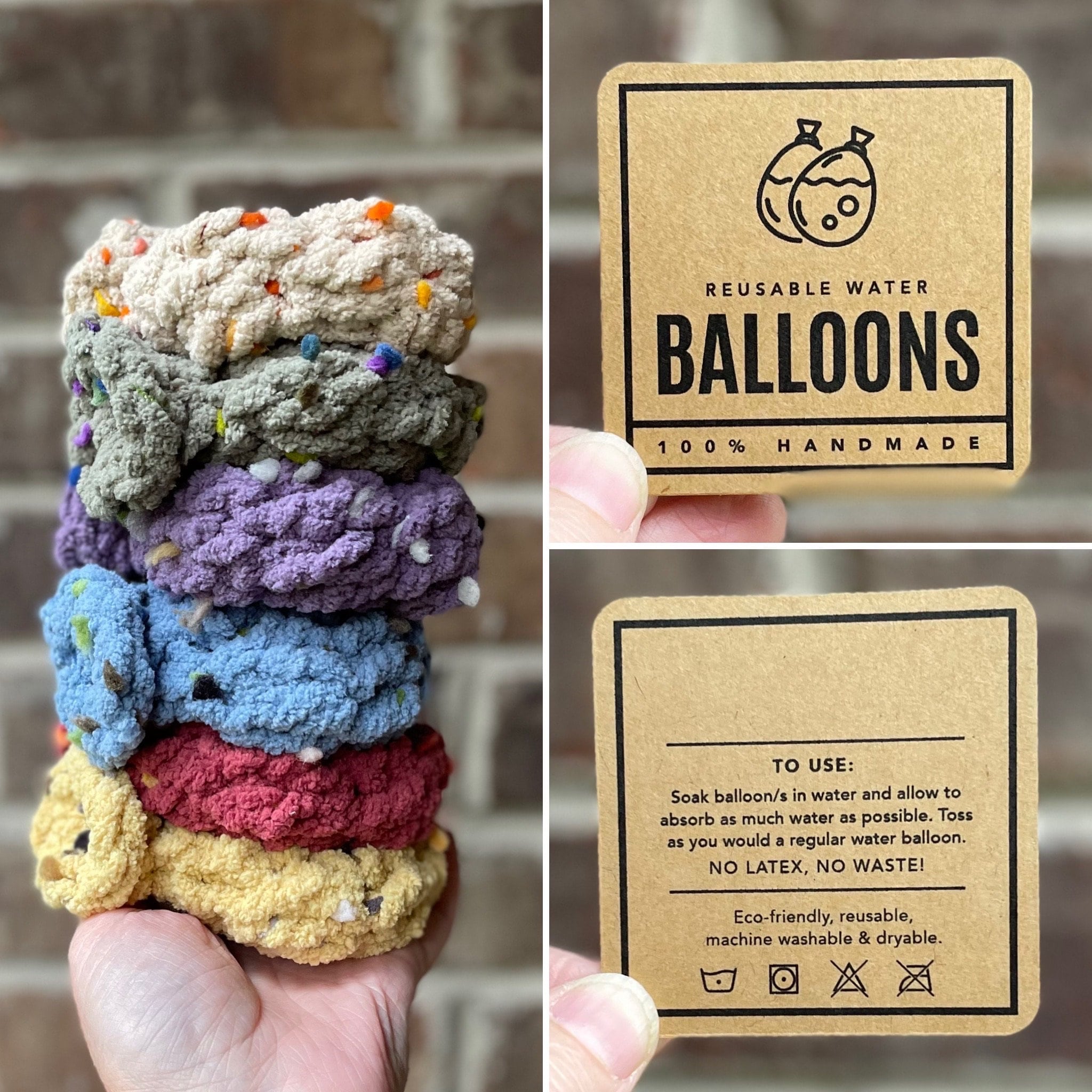 Reusable Water Balloon Crochet Pattern, Eco-friendly Water Balloon ...