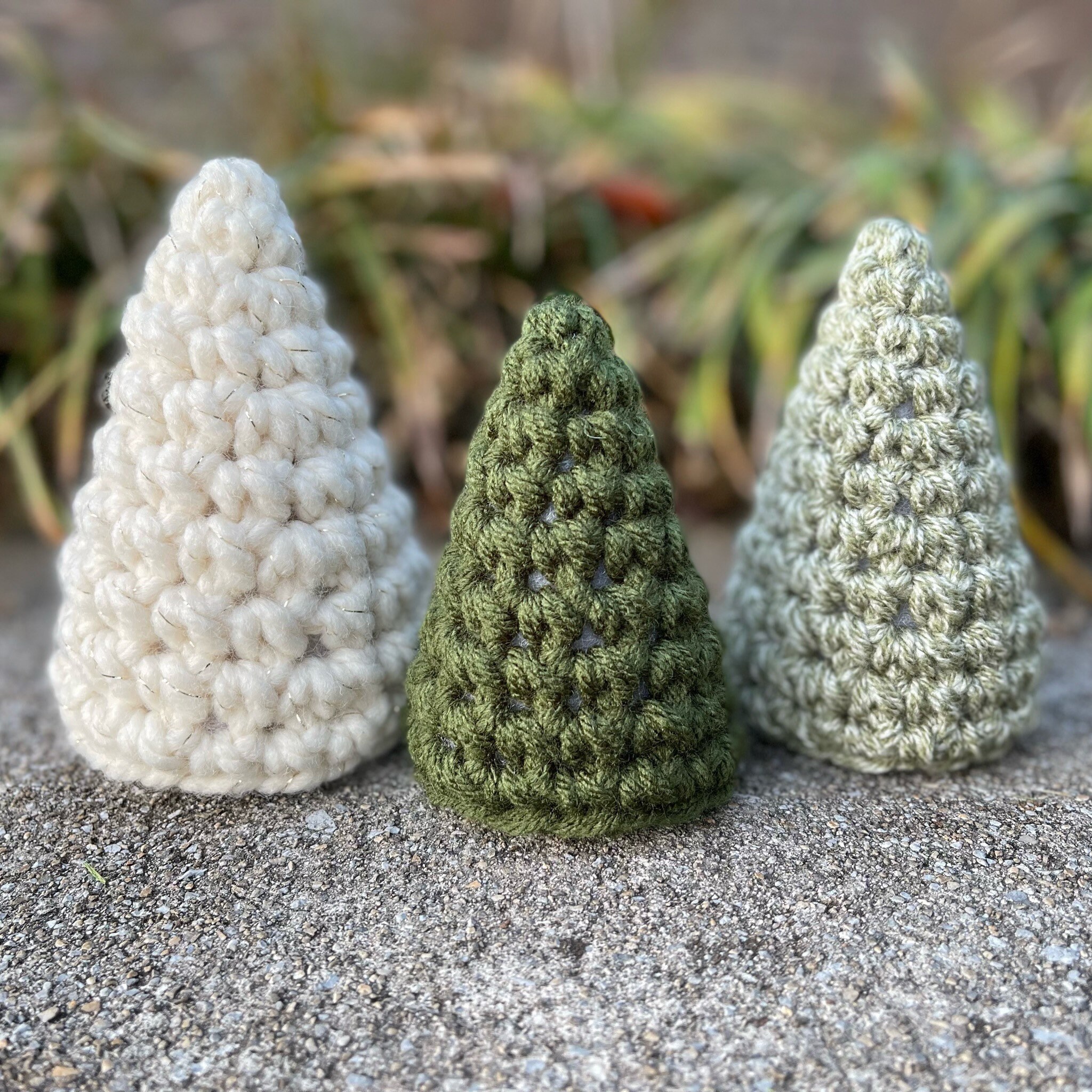 Crochet Christmas Tree Pattern, Crochet Trees, Crochet Evergreen Trees ...