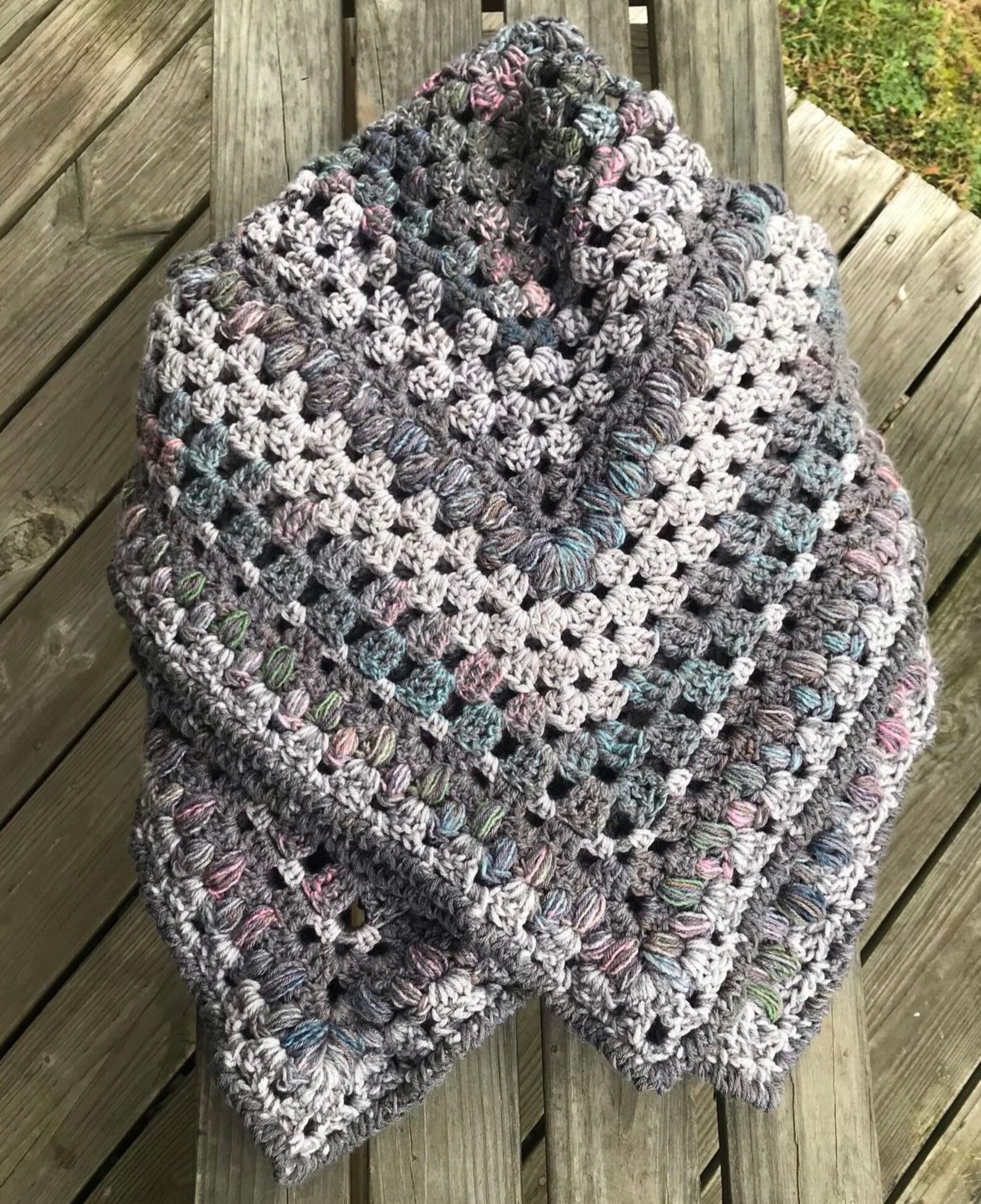 Fancy Granny Square Afghan Crochet Pattern, Granny Square Crochet ...