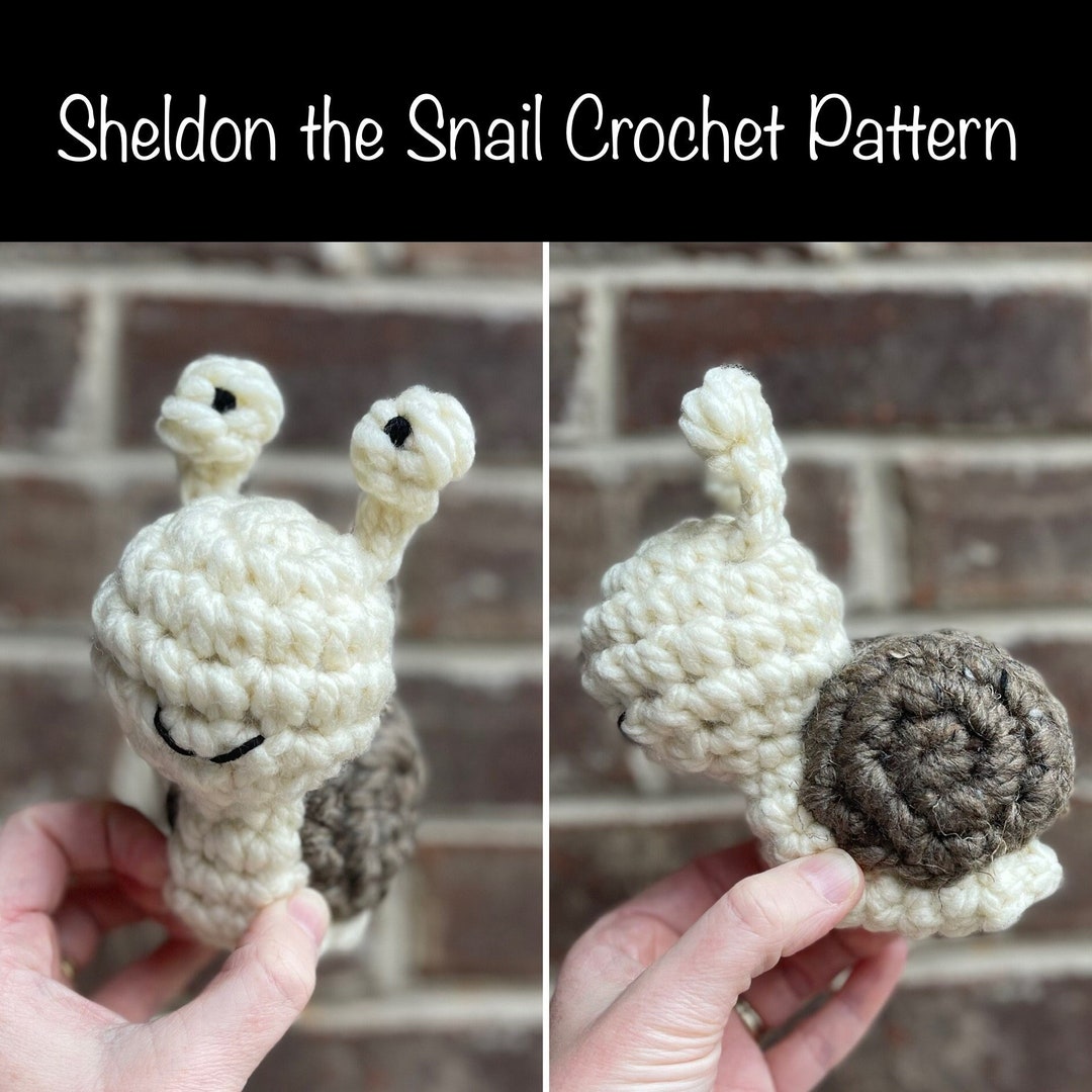Sheldon the Snail Crochet Pattern, Snail Crochet Pattern, Snail ...