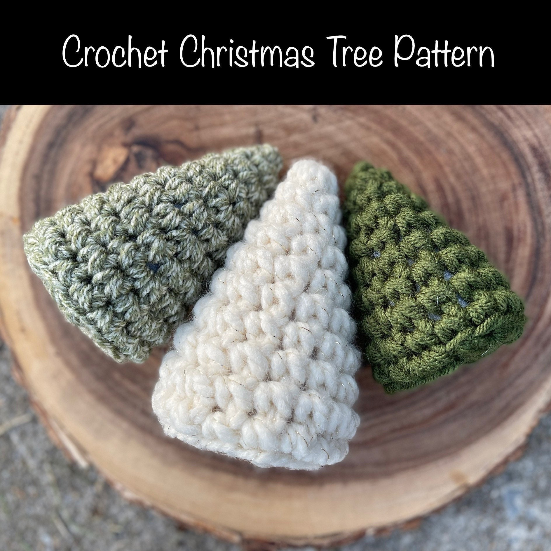 Crochet Christmas Tree Pattern Crochet Trees Crochet - Etsy