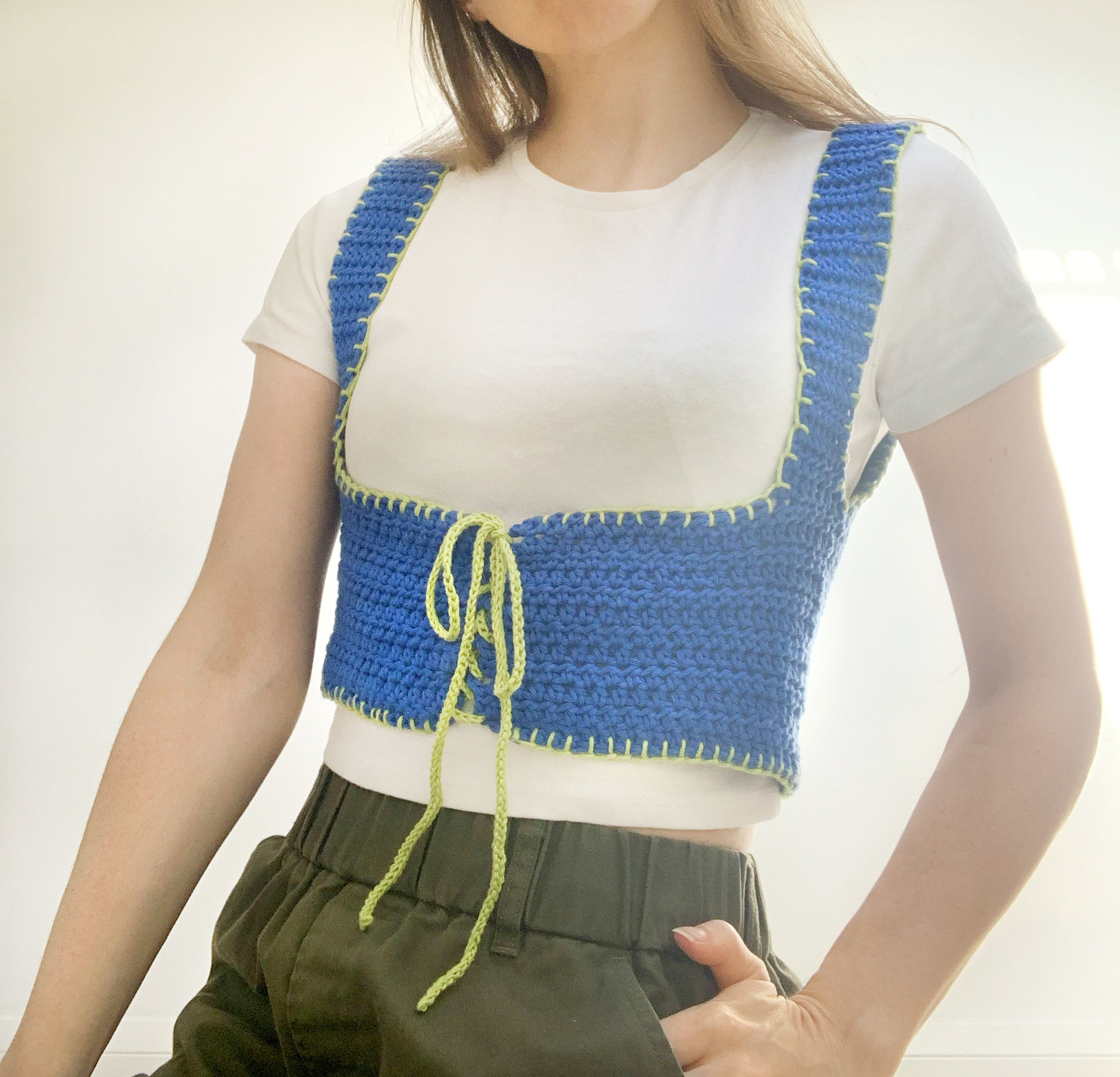 Reversible Crochet Top | Low Back | Underbust Corset - Etsy