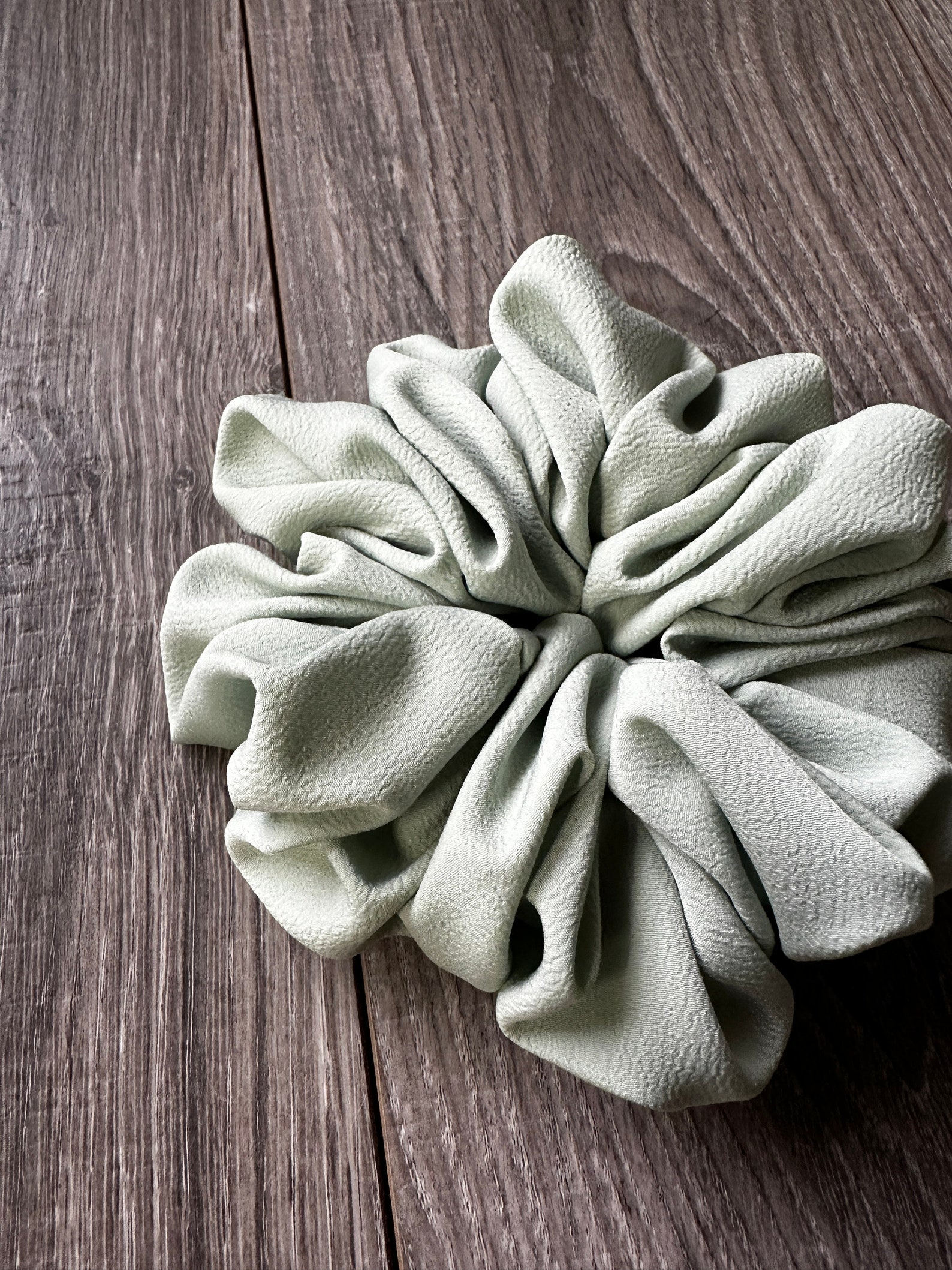 Sage Green Cottagecore Coquette Boho Oversized Jumbo XL Satin Scrunchie ...