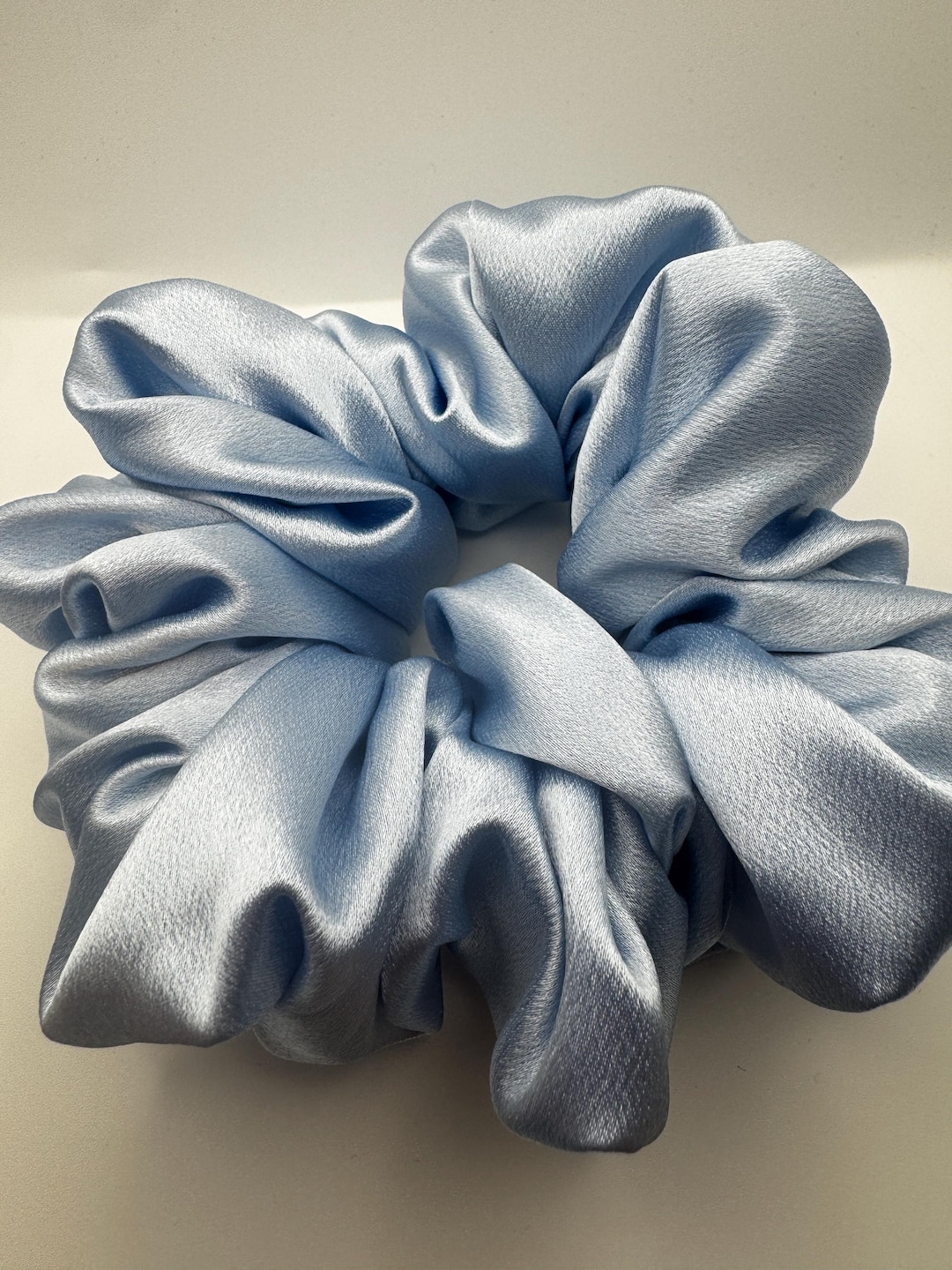 Baby Blue Satin Scrunchie: Rococo Coquette Hair Accessory - Etsy
