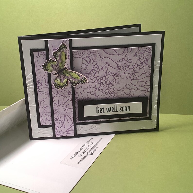 Get Well Butterfly Card - Etsy