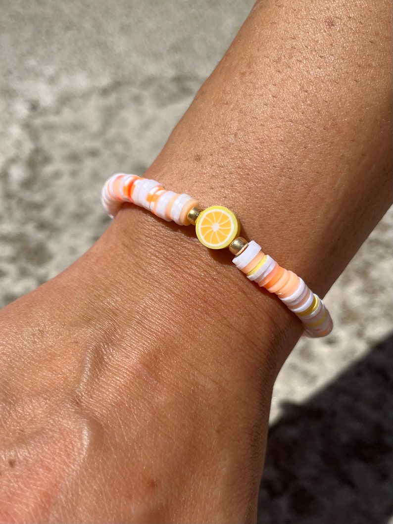 FRUIT BASKET 5 Preppy Fruit Aesthetic Heishi Clay Bead - Etsy