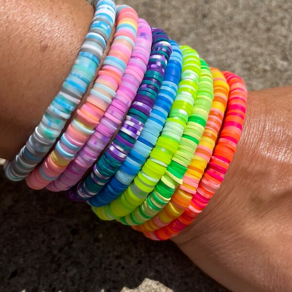 Clay Bead Bracelets Idea - Etsy