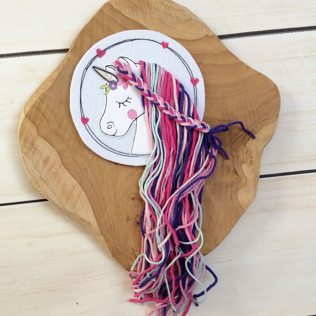 Application Unicorn Patch Button Horse for School Cone DIY Motif Horse ...