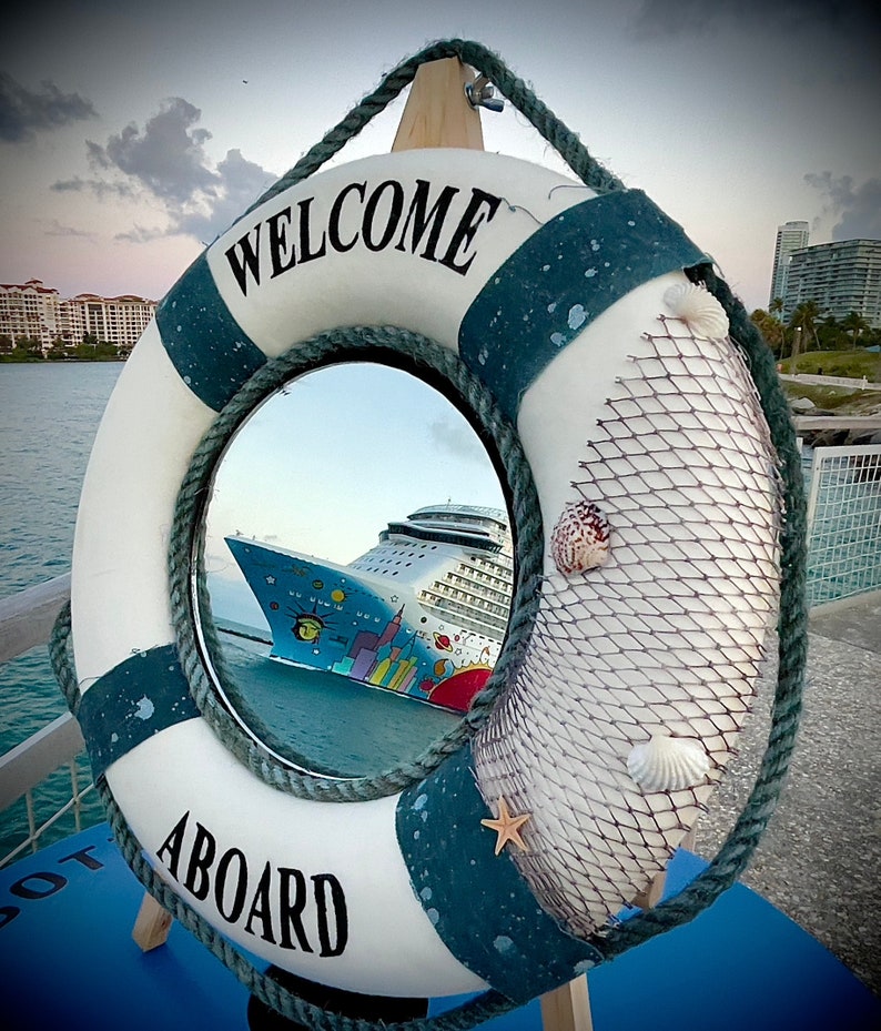 Life Ring Mirror Cruise Ship Photo - Etsy