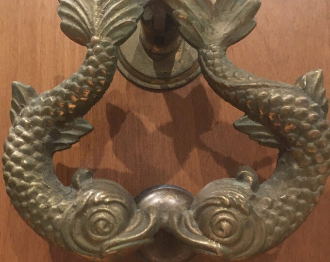 Antique Brass Koi Fish Door Knocker - Etsy