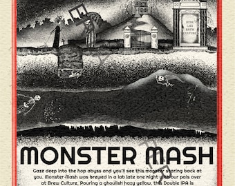 Monster Mash Poster - Etsy