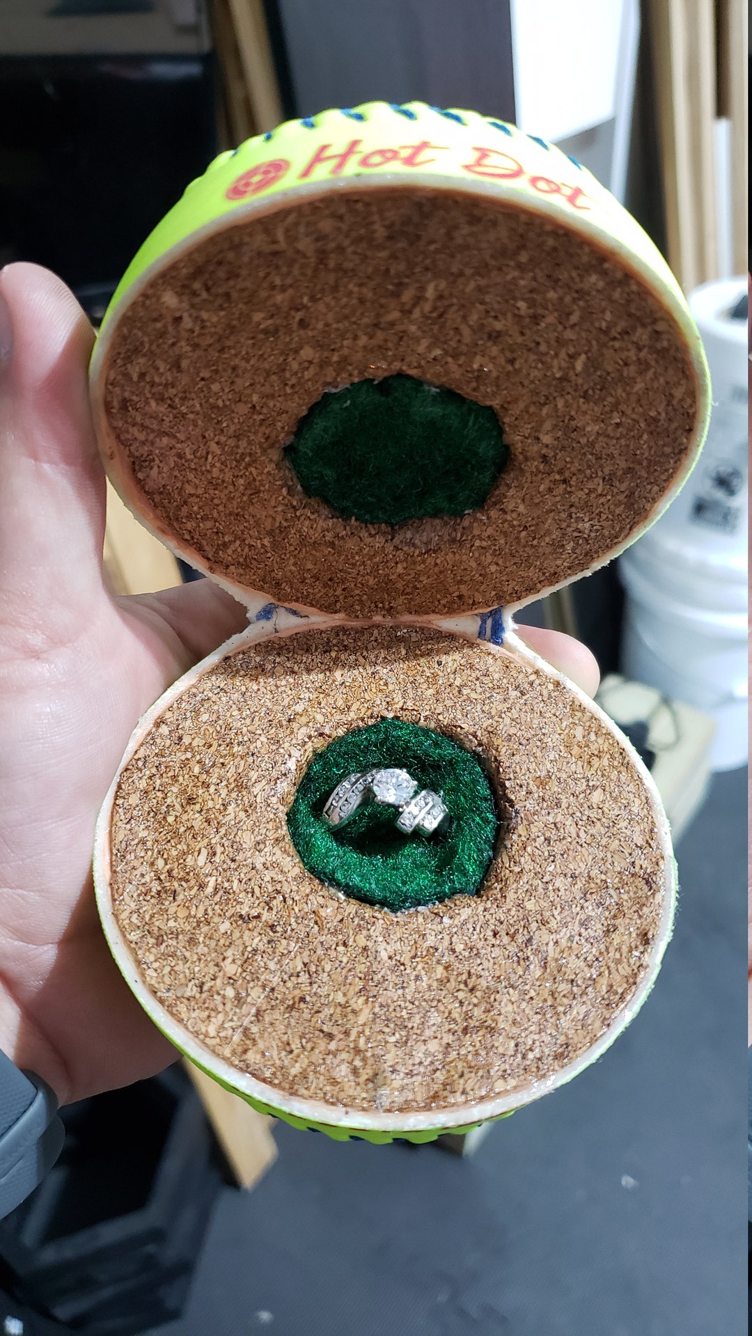 Softball Ring Box *new Ball Options* - Etsy