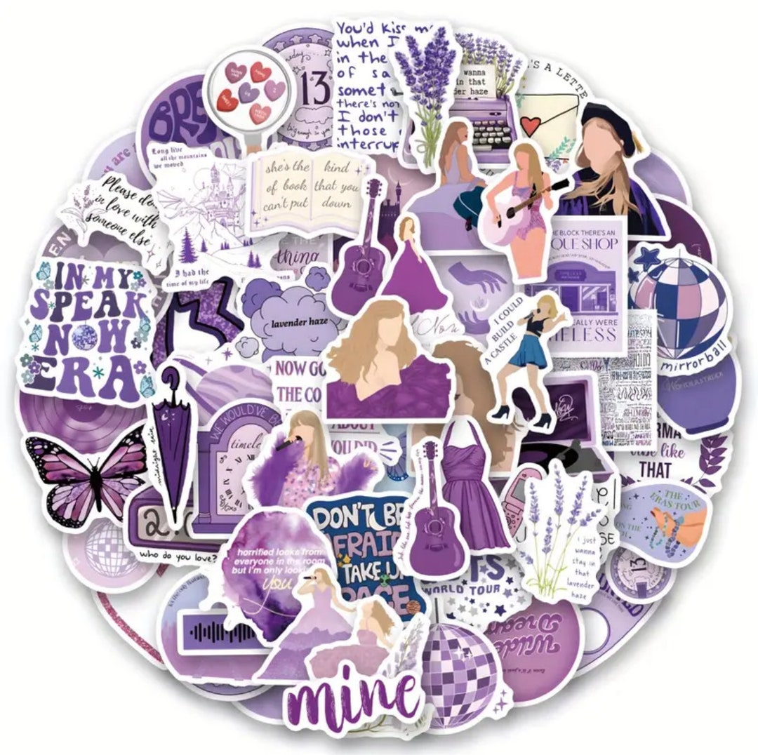 Taylor Swift Eras Tour Stickers, Movie Singer Music Song Lyrics Decals ...