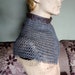 Chainmail Gorget,chainmail Collar,chainmail Aventail,neck Chainmail ...