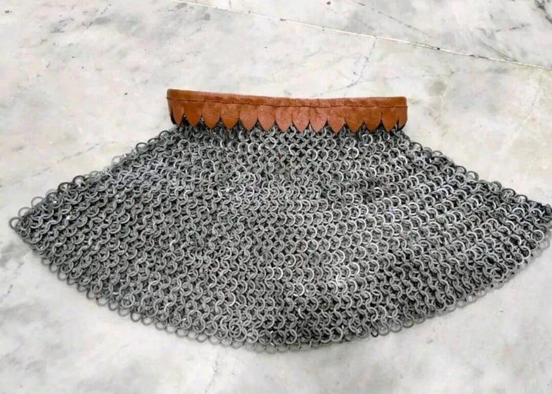 Medieval Bishop’s Mantle Viking Chainmail Collar Armor Reenactment LARP ...