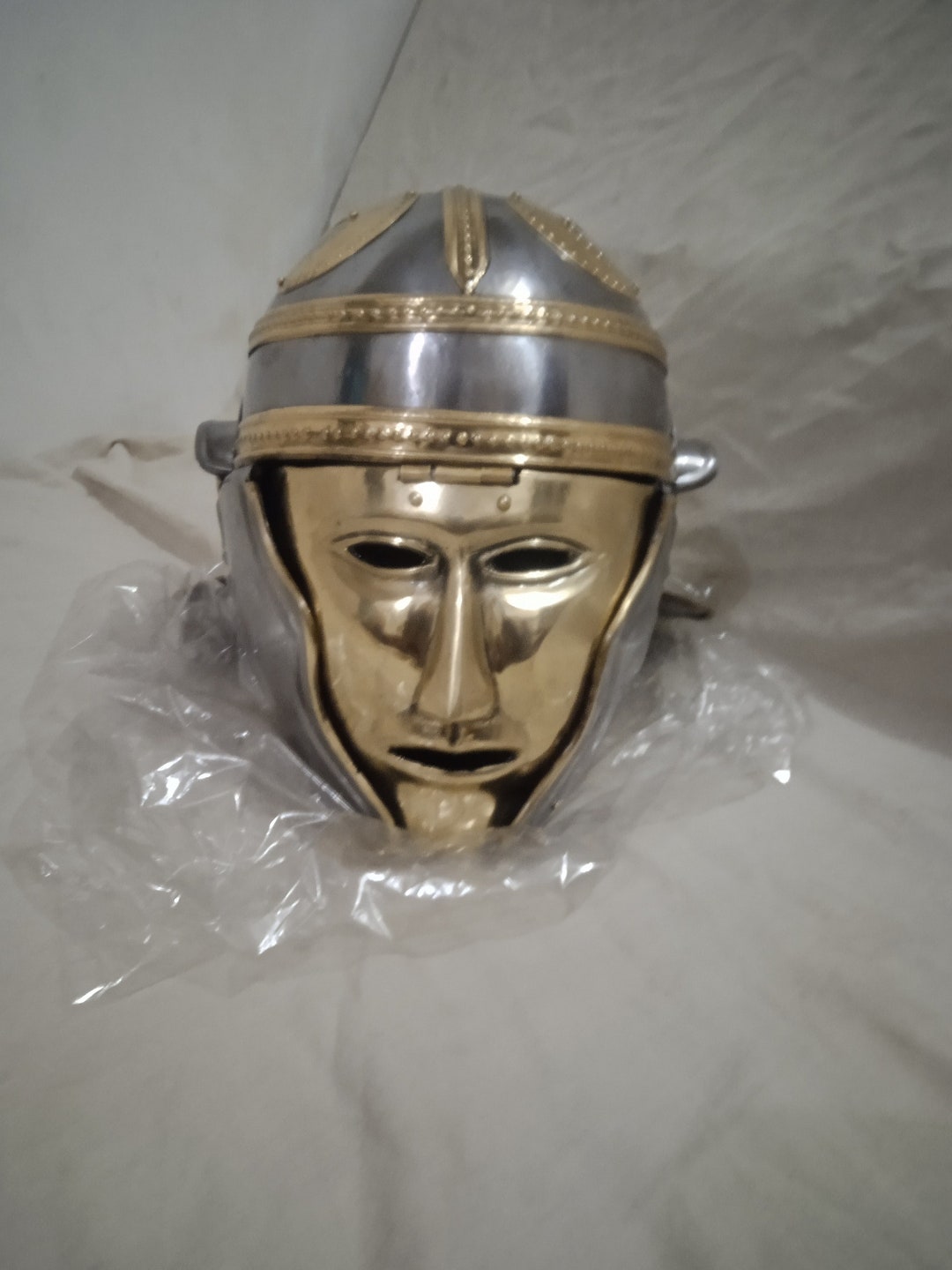Roman Face Helmet,roman Reenactment Helmet - Etsy