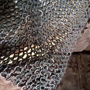 Chainmail Gorget,chainmail Collar,chainmail Aventail,neck Chainmail ...