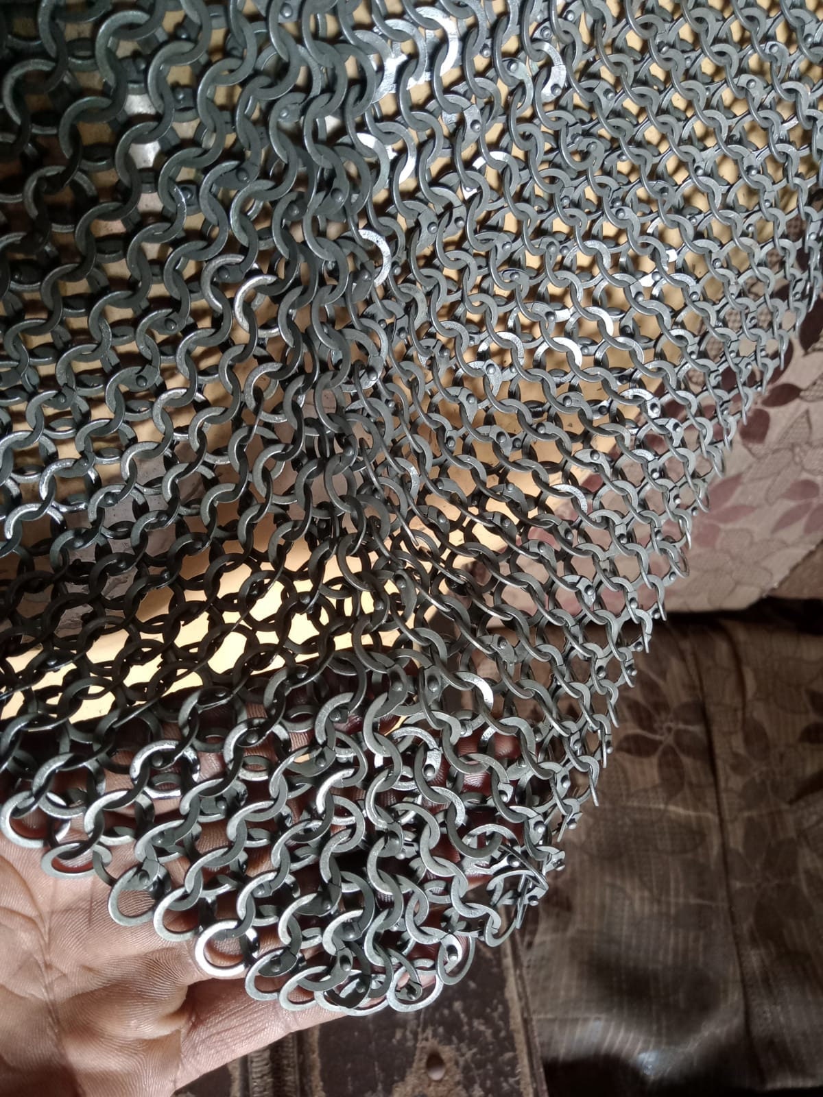 Chainmail Gorget,chainmail Collar,chainmail Aventail,neck Chainmail,neck Armour,8mm Flat With ...