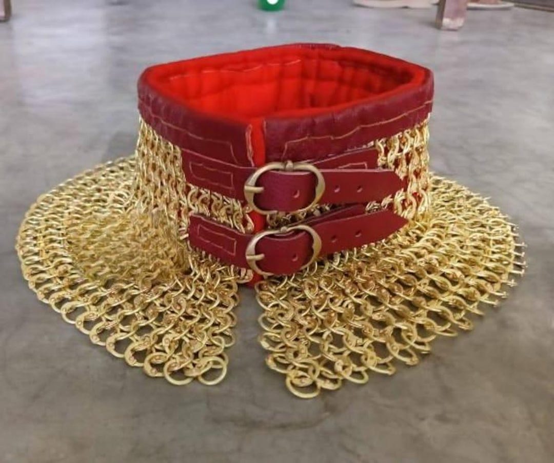 Viking Huscarl Brass Gorget – Medieval Neck Armor for LARP, SCA, and ...