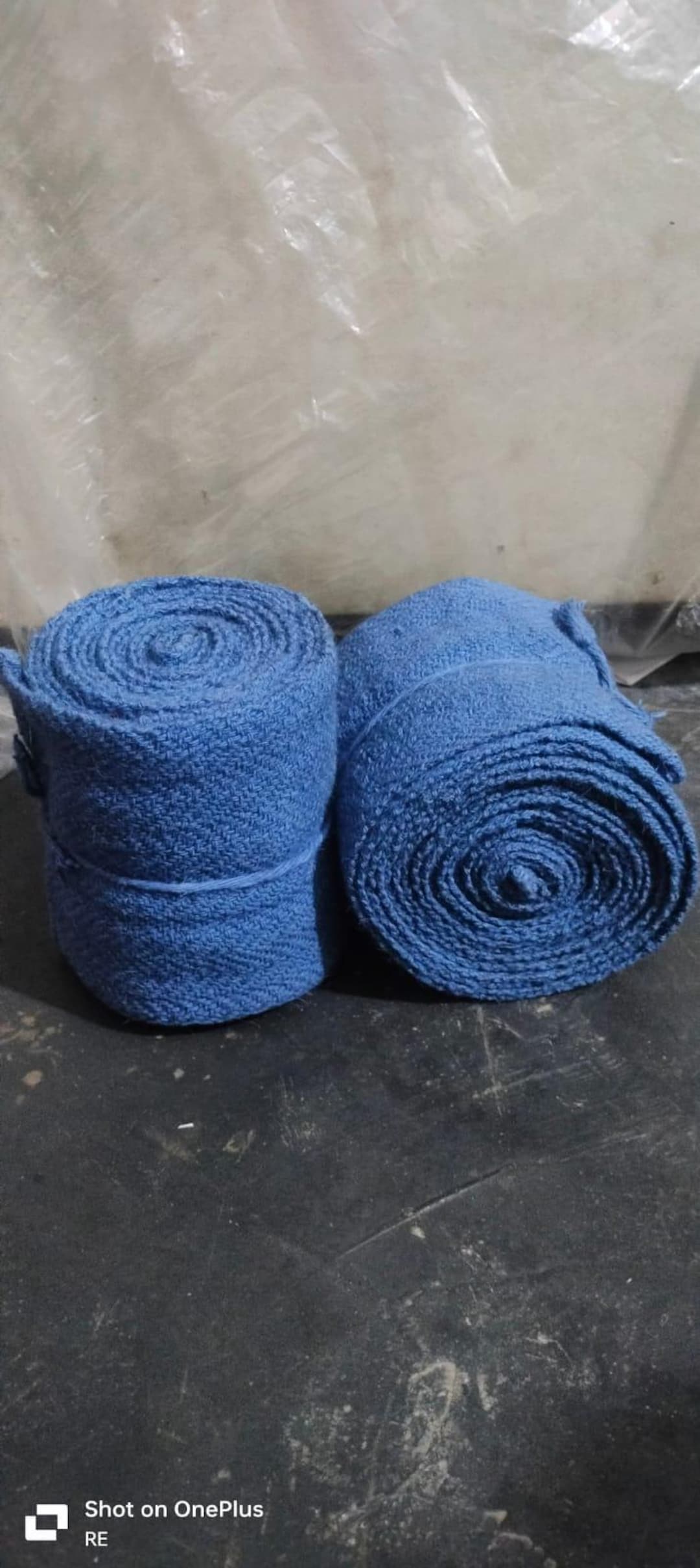 Viking Leg Wraps - Handwoven Norse Leg Bindings - Blue Wool Herringbone ...