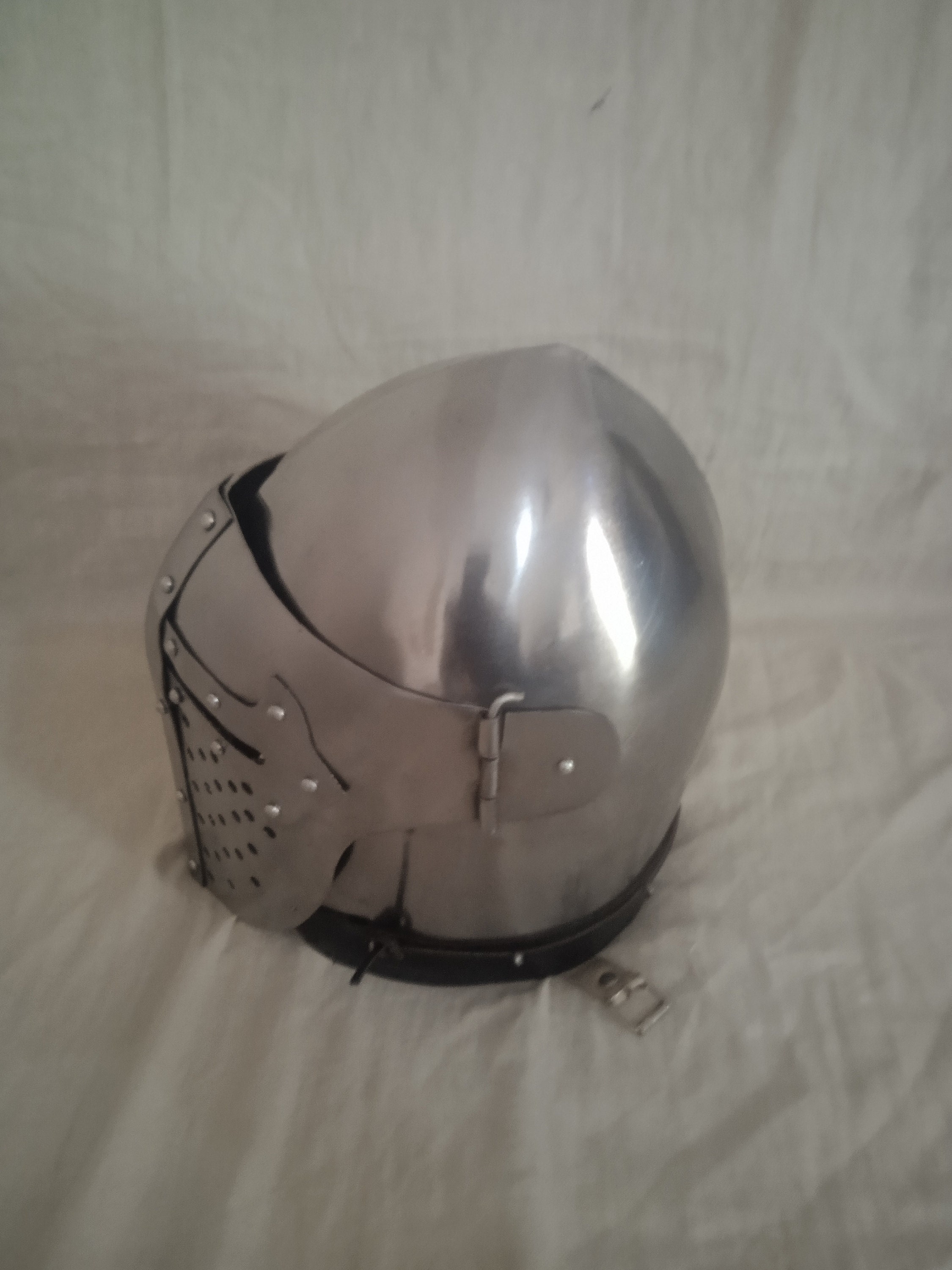 1.5mm Mild Steel,full Face Sallet,15th Century Helmet,sallet Helmet ...