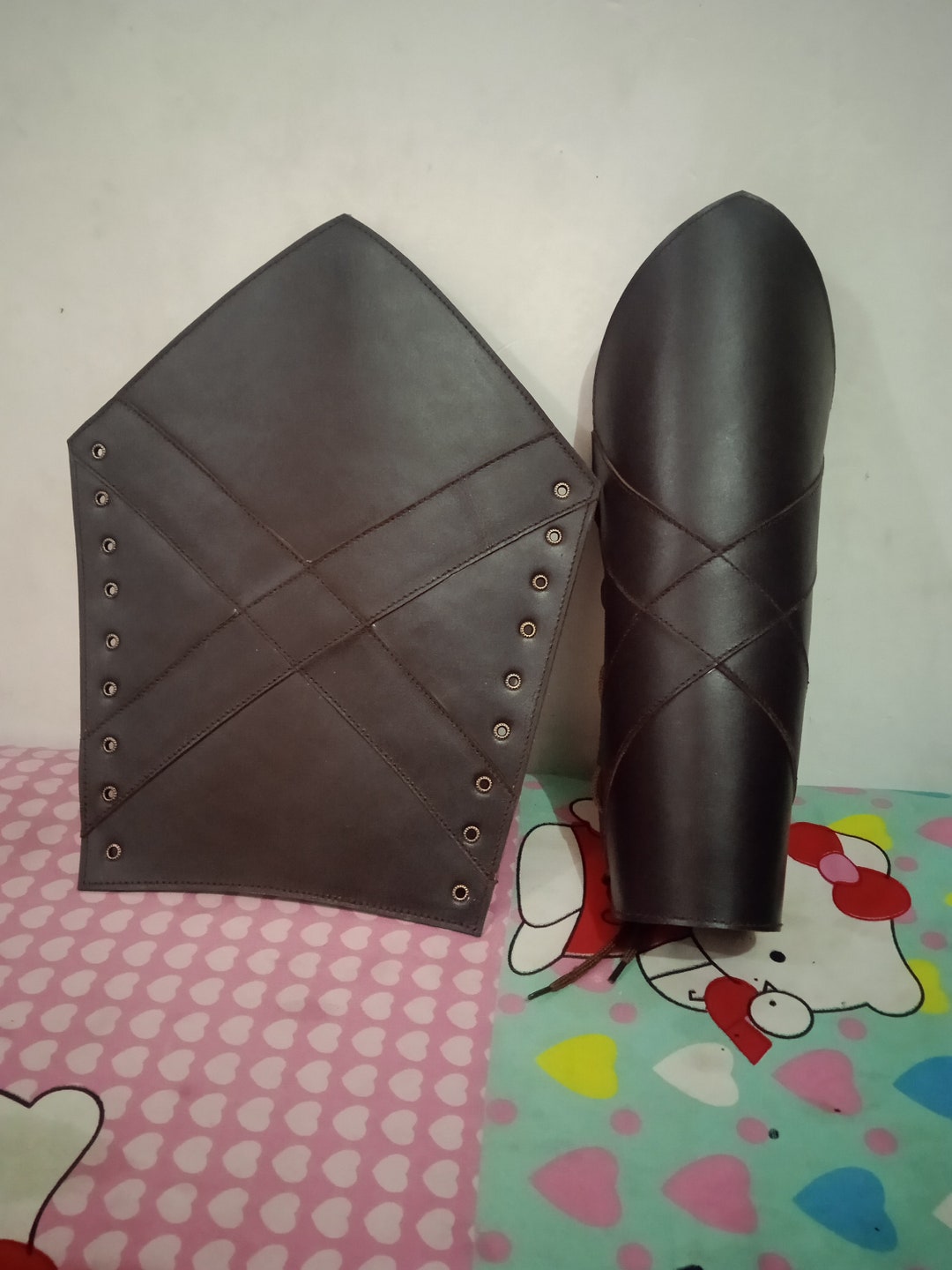Leather Leg Guard, Cosplay Leg Guard, Light Weight Leg Guard, LARP ...