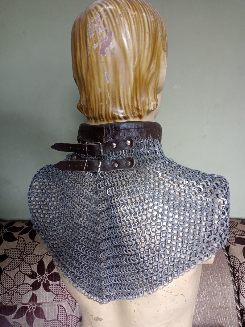 Chainmail Gorget,chainmail Collar,chainmail Aventail,neck Chainmail ...