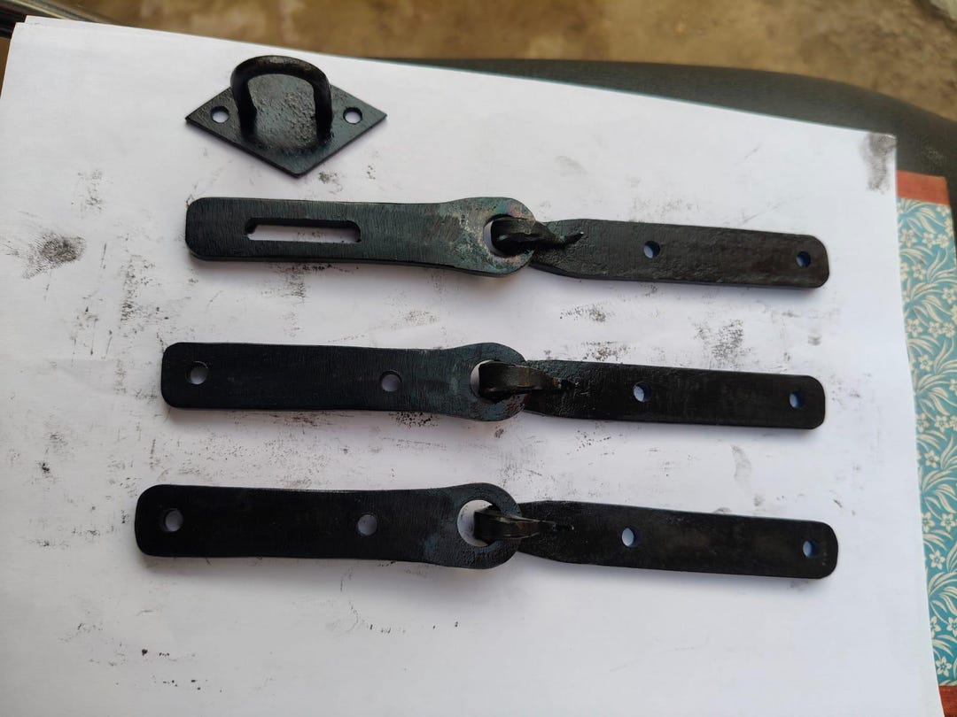 Hand Forged Hinges Hasp Set,forged Hinges,forged Hasp,viking Hasp ...