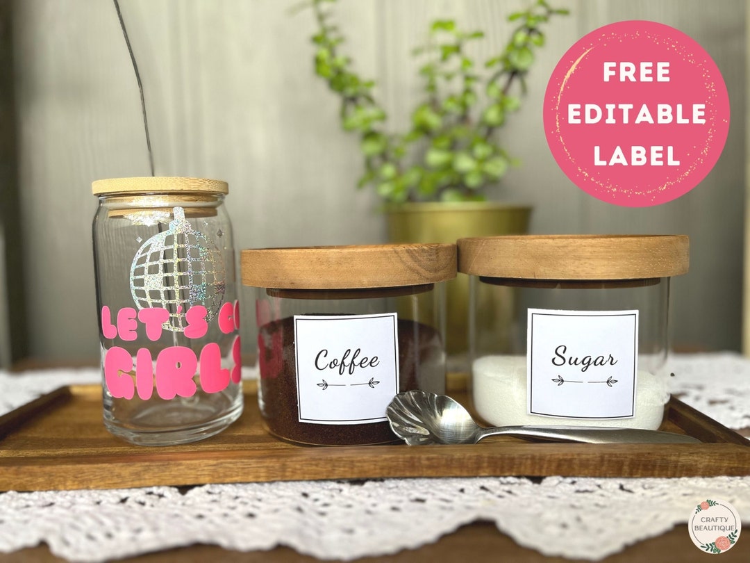 Editable Square Labels - Etsy