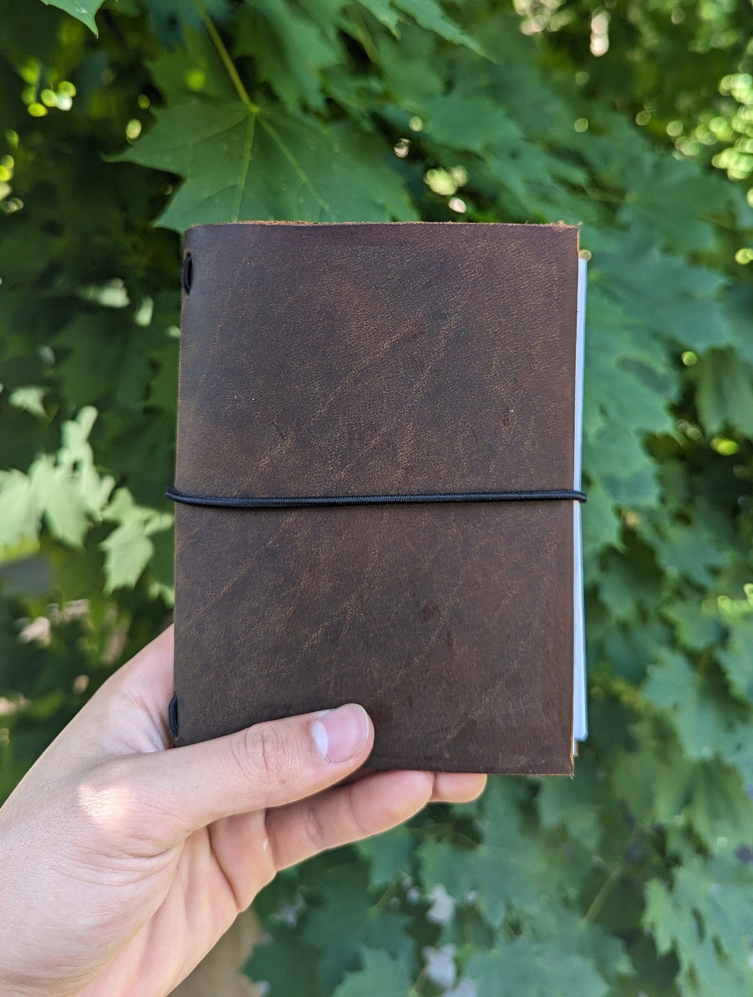 CUSTOM SIZED Refillable Leather Notebook Traveler's Notebook Handmade ...