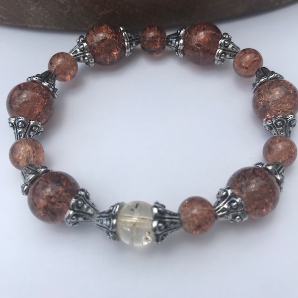 Glass Bead Bracelet - Etsy