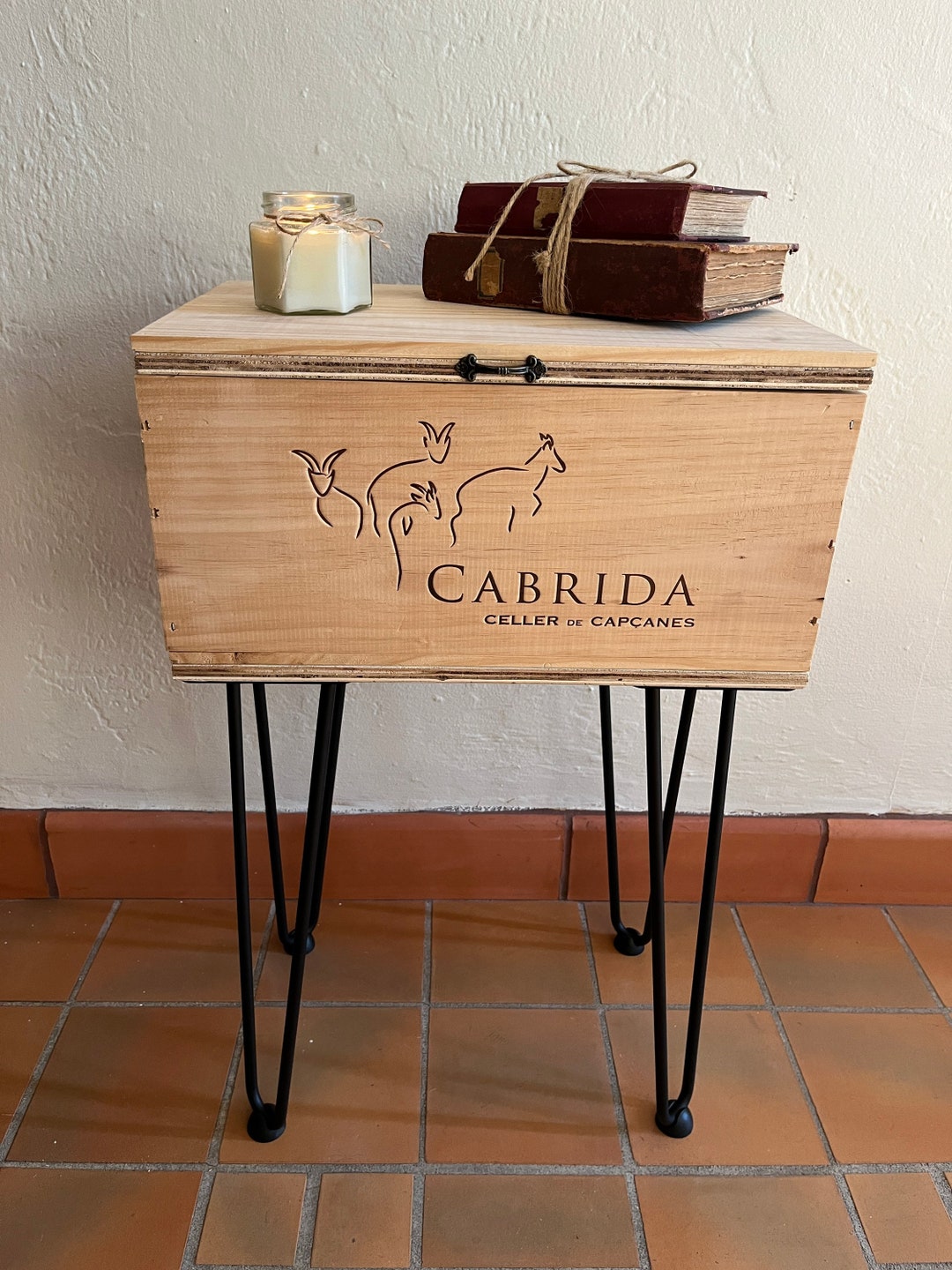 Wine Crate Table - Etsy