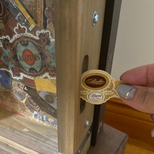 Cigar Box Table With Cigar Band Display Box - Etsy