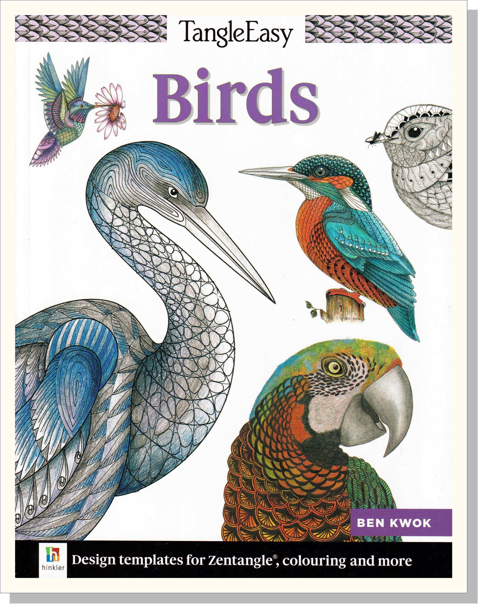 Tangle Easy Birds de Ben Kwok Design Templates para Zentangle - Etsy España
