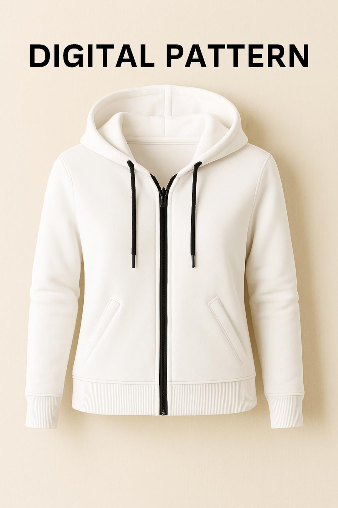 Women's Hoodie Sewing Pattern Pdf | Zipper Hoodie Pattern XS–XL ...