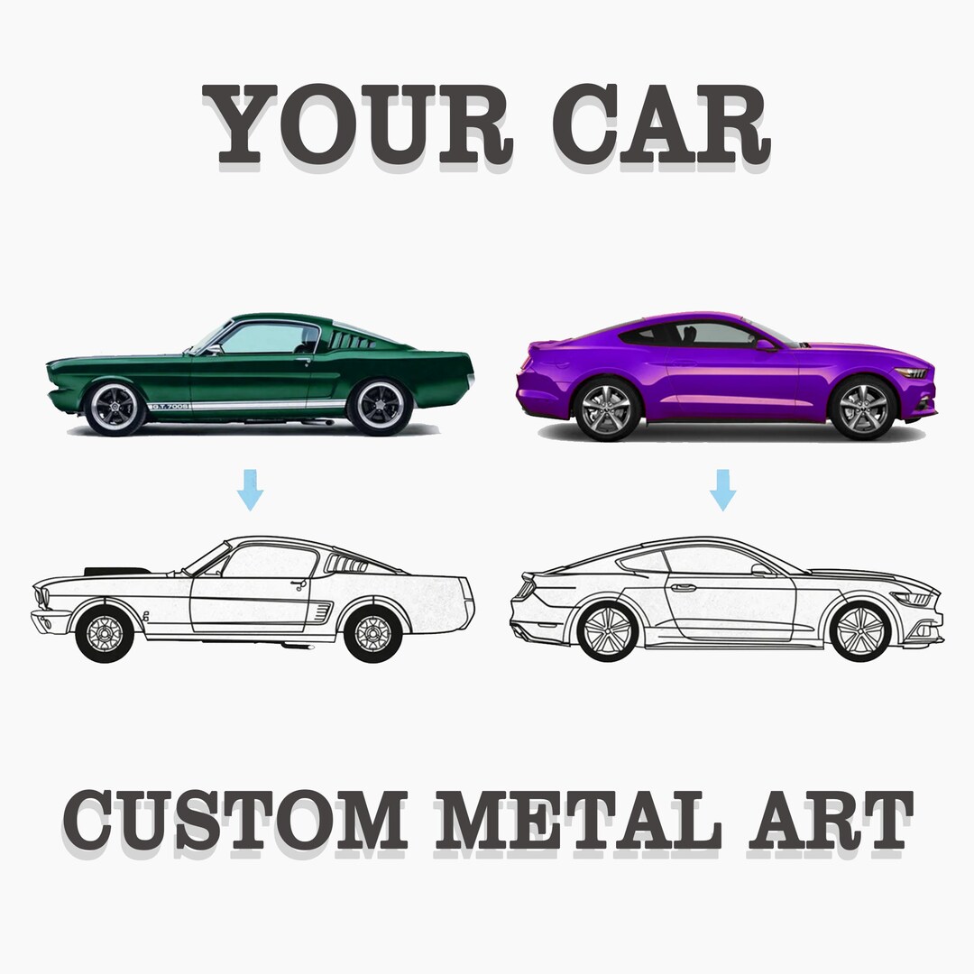 Personalized Custom Car Metal Wall Art Capture Your Ride in - Etsy