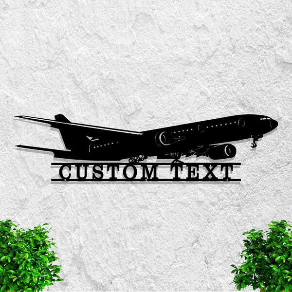 Metal Airplane Sign With Lights - Etsy
