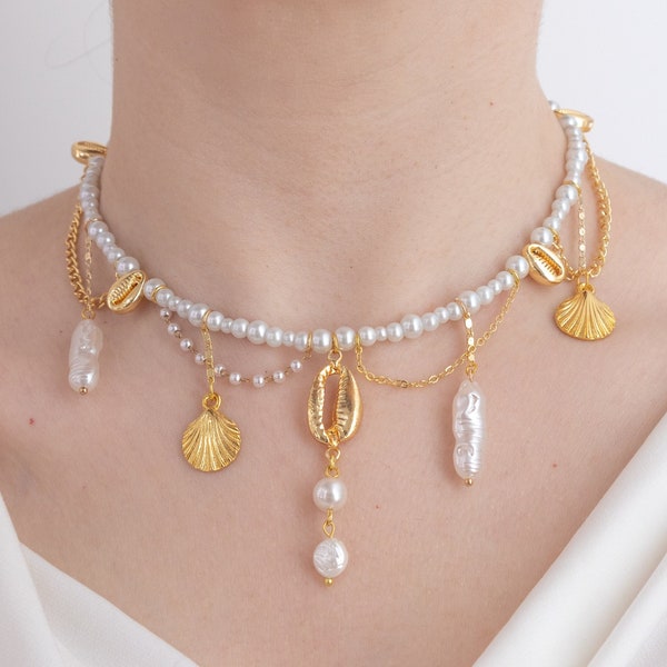 Seashell Necklace - Etsy