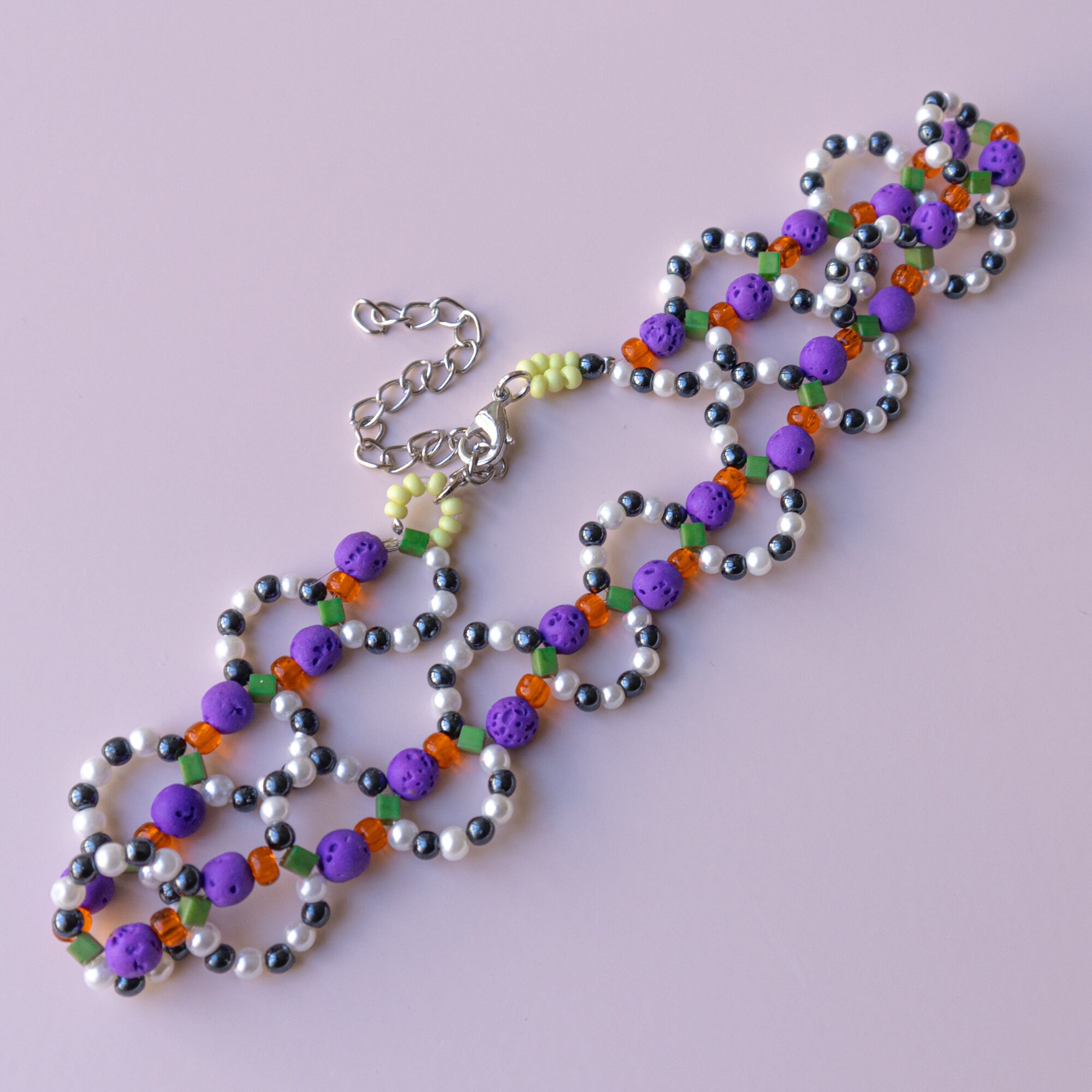 Gothic Spooky Choker Black & White Stripes Sandworm Snake Necklace ...