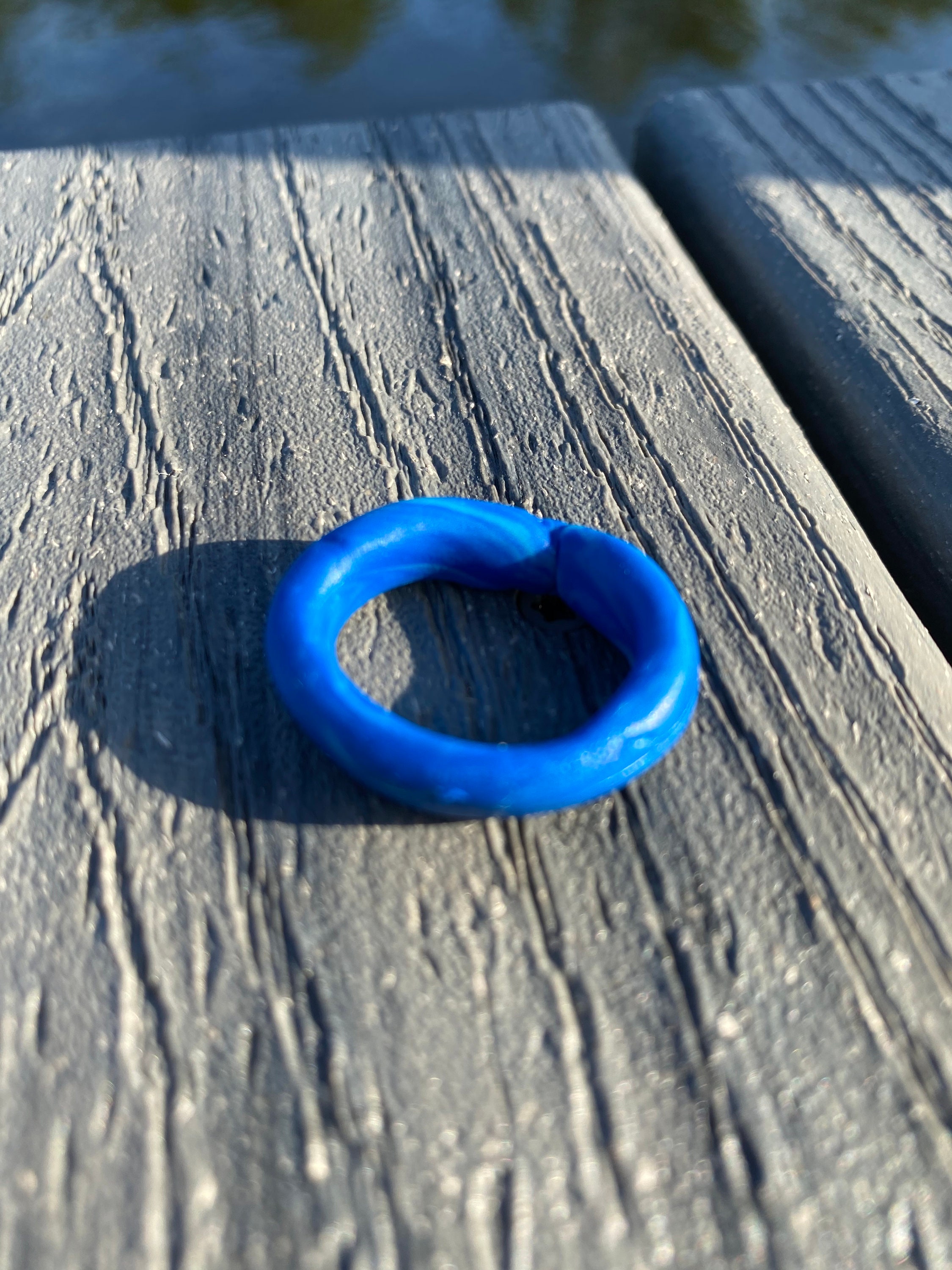 Blue Swirly Ring - Etsy